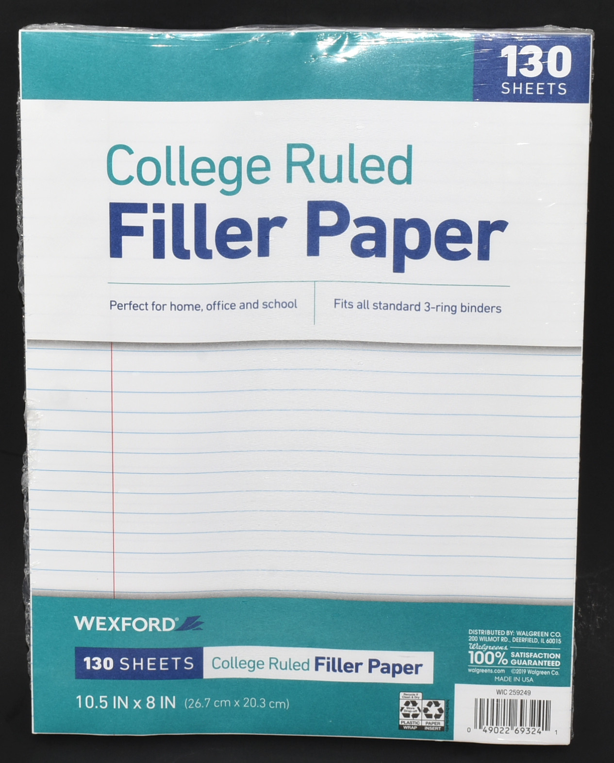 Leon Korol Company - Office/School Supplies - PAPER, FILLER, 130 SHEET ...