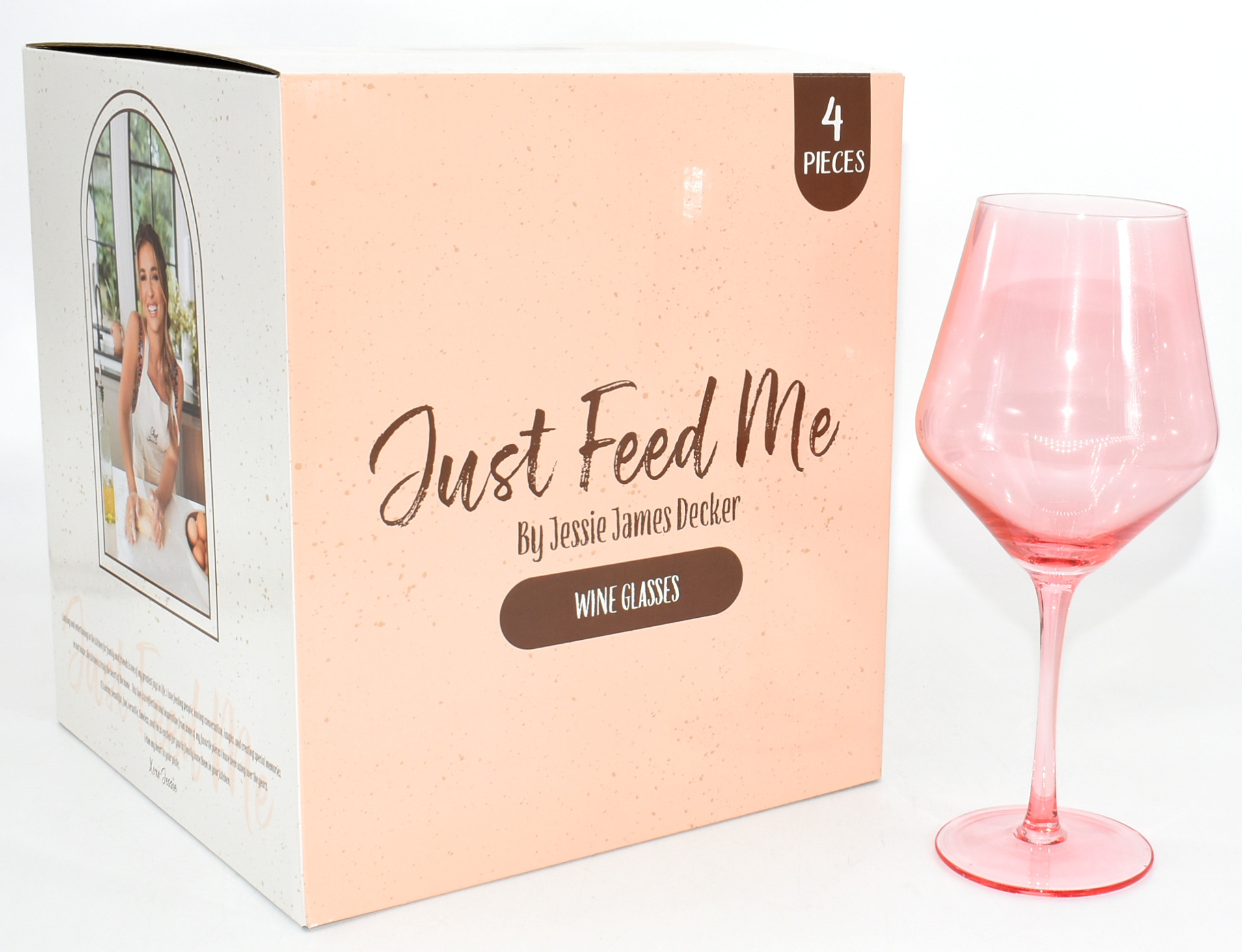 Leon Korol Company - Glassware - WINE GLASS 4PC SET 22OZ JESSIE JAMES ...